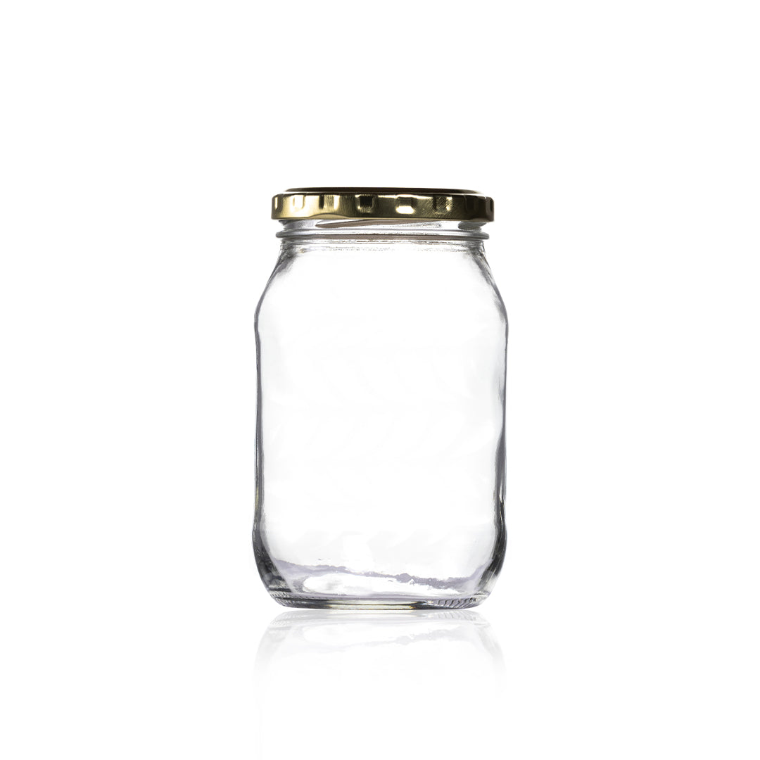 Consol Glass Farrago Jar 375ml with Gold Lid — The Consol Shop Cornubia