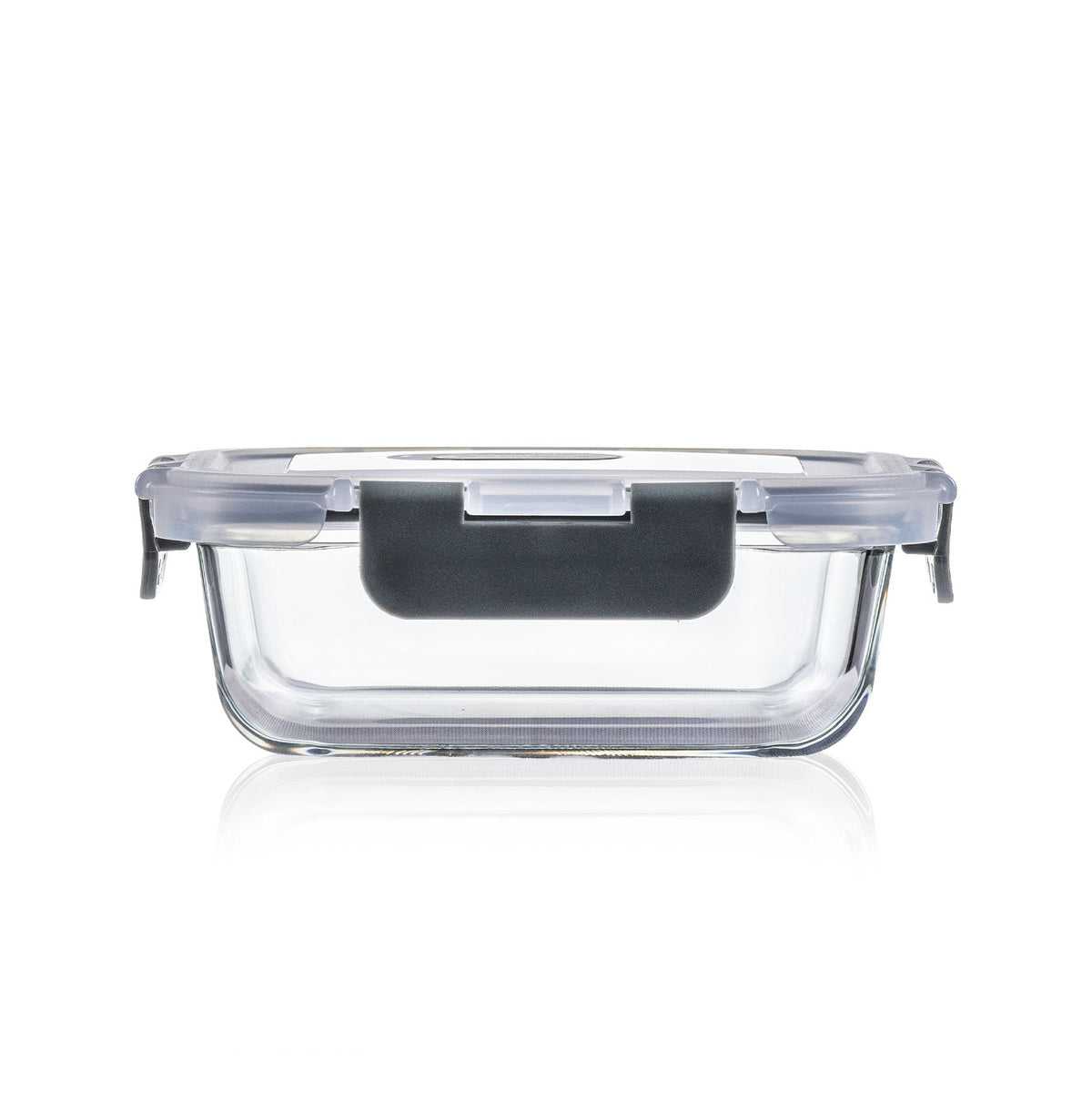 Consol Glass Madrid Rectangular Storage Container 370ml With Clip On V ...
