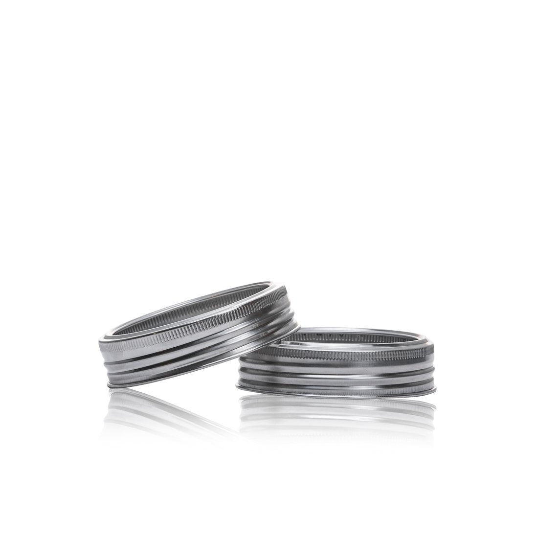 86mm 2 Pack Screw Ring Metal Lid Silver — The Consol Shop Cornubia